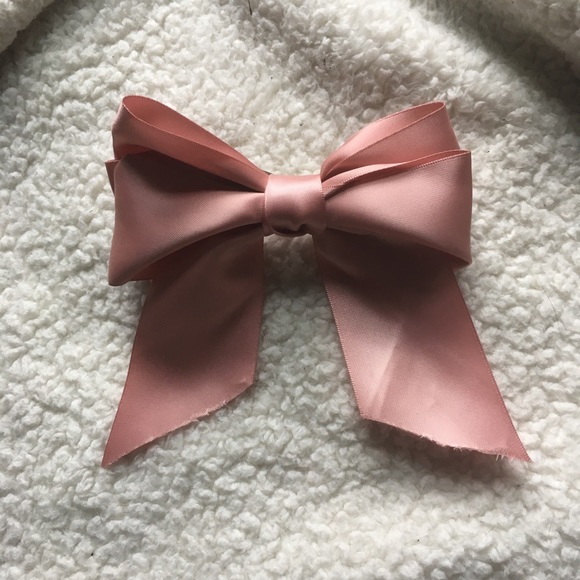 Accessories | Satin Pink Ribbon Hair Bow | Poshmark